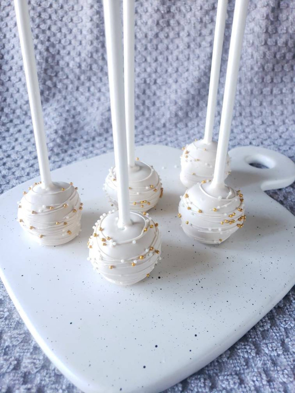 Beige Cake Pop Sticks 4 Flavors Gourmet Birthday - Etsy