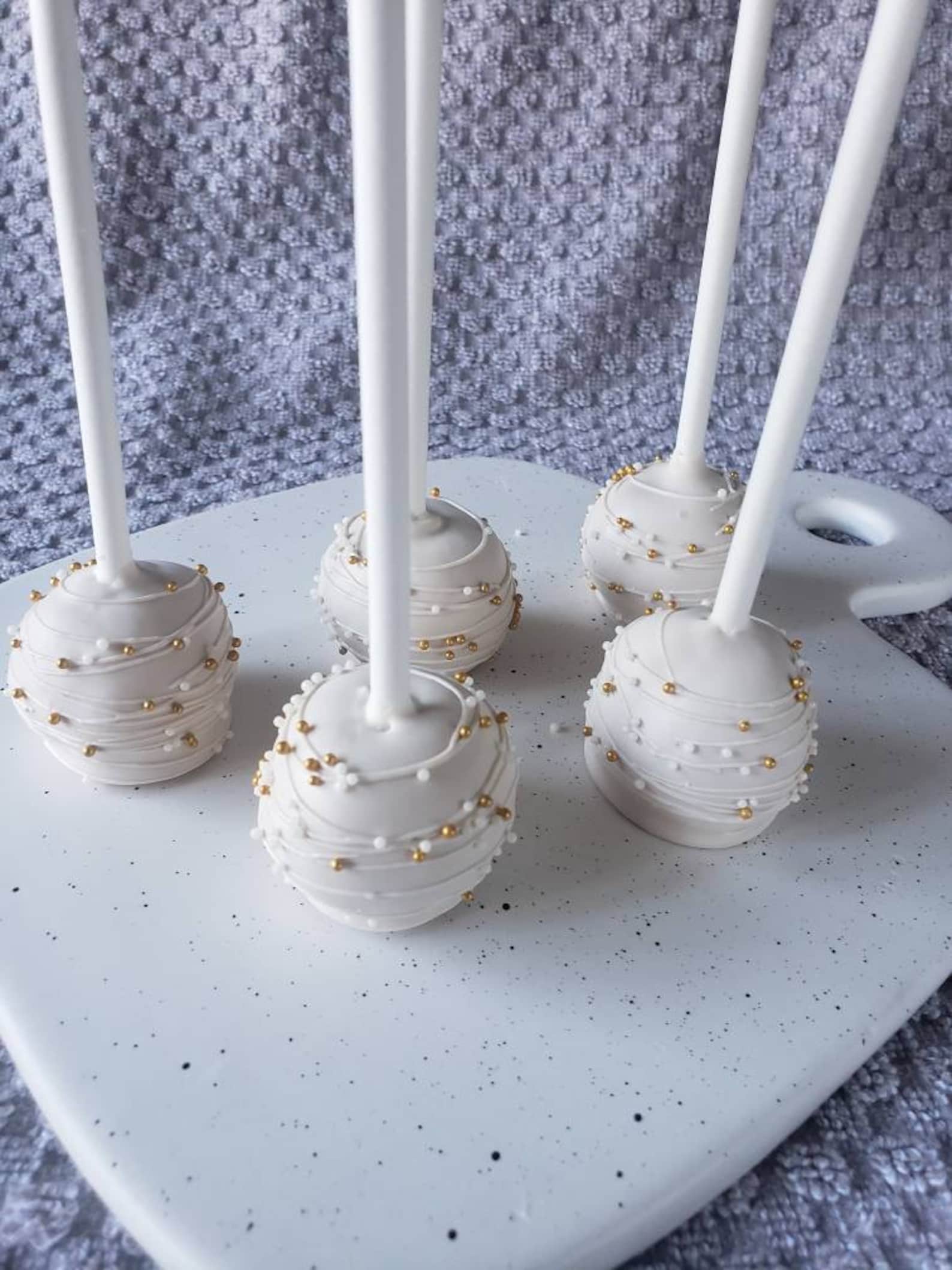 Beige Cake Pop Sticks 4 Flavors Gourmet Birthday Bridal Shower Baby ...
