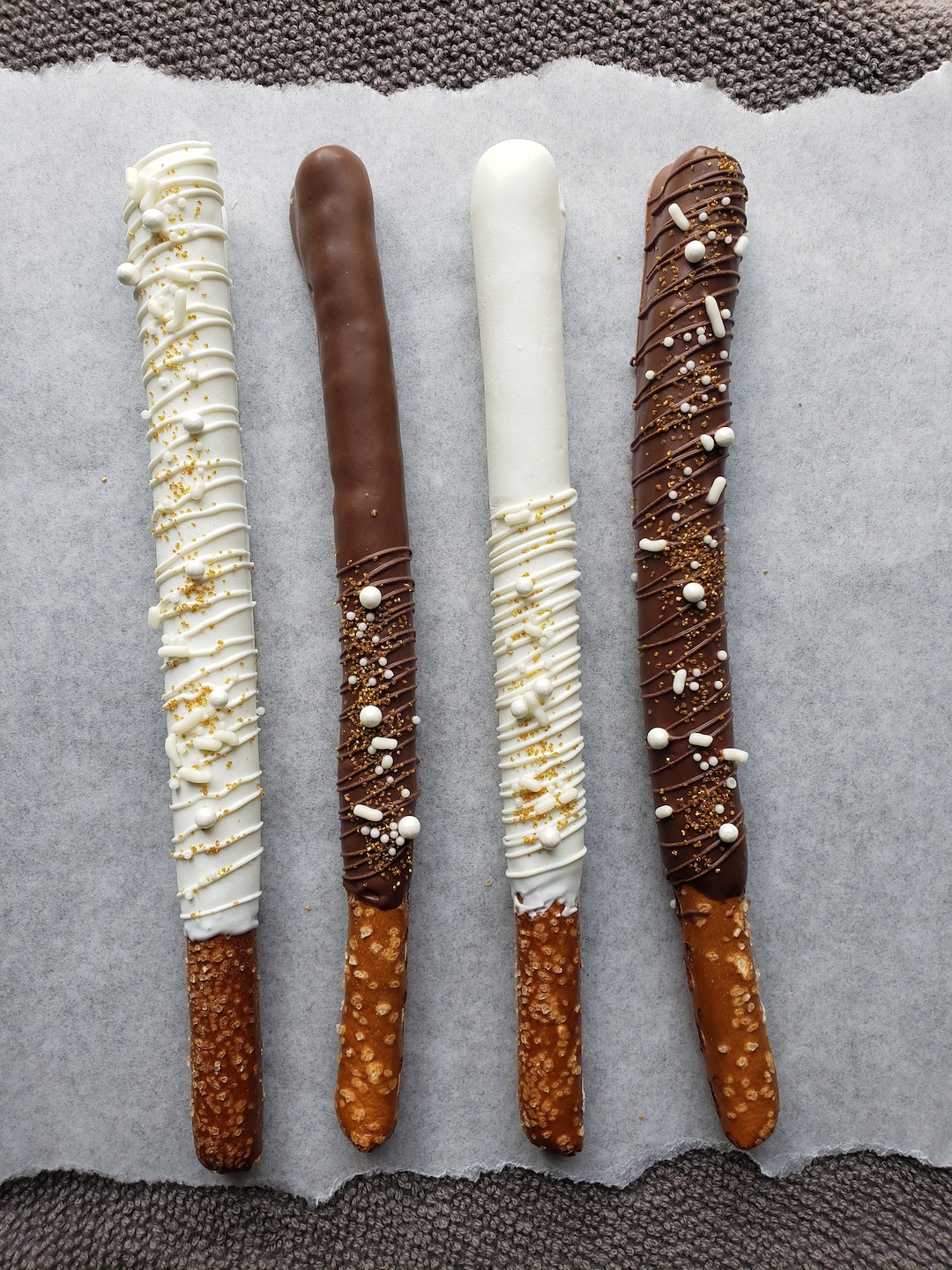 Chocolate Covered Pretzels | Sticks | White & Brown | Caramel ...