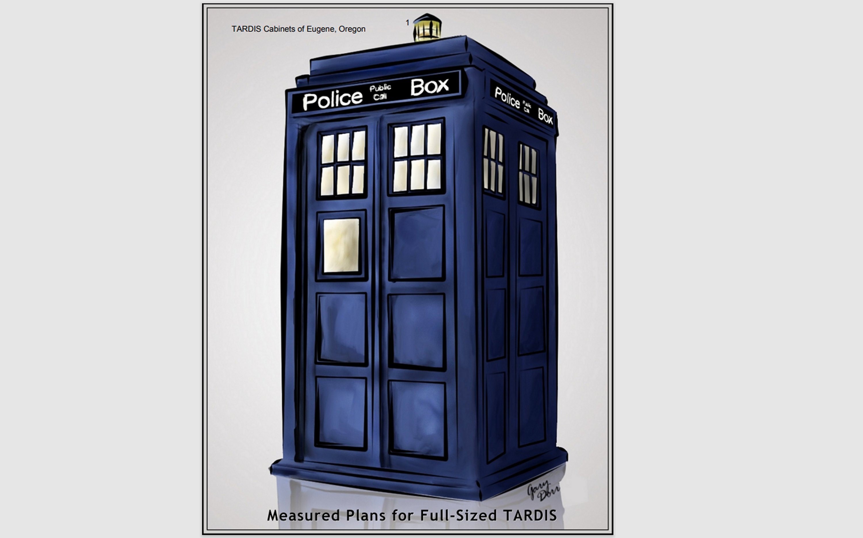 Life Size Tardis Plan - Etsy