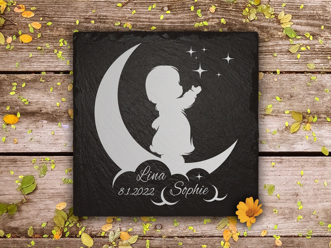 Star Child Gravestone. Made of Natural Slate With a Loving Child ...