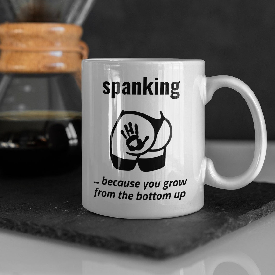 Spanking Coffee Mug Domestic Discipline Mug Kinky Coffee Mug Kinky