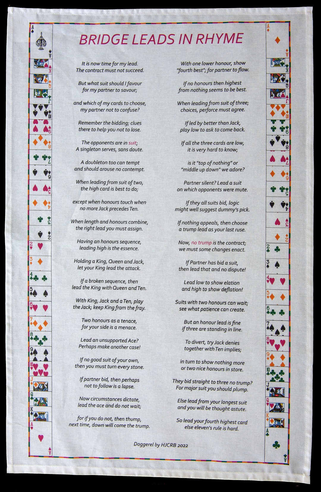 Bridge Leads in Rhyme - Etsy UK