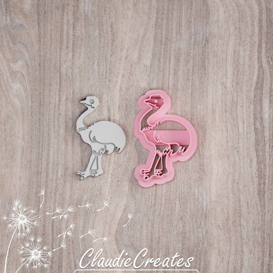 Emu Bird, Polymer Clay Cutter, 3D Printed, Embossed, Stamp - Etsy