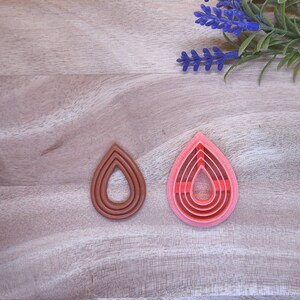 Tear Drop Embossed Cutter Cutter for Polymer Clay / Embossed Cutter ...