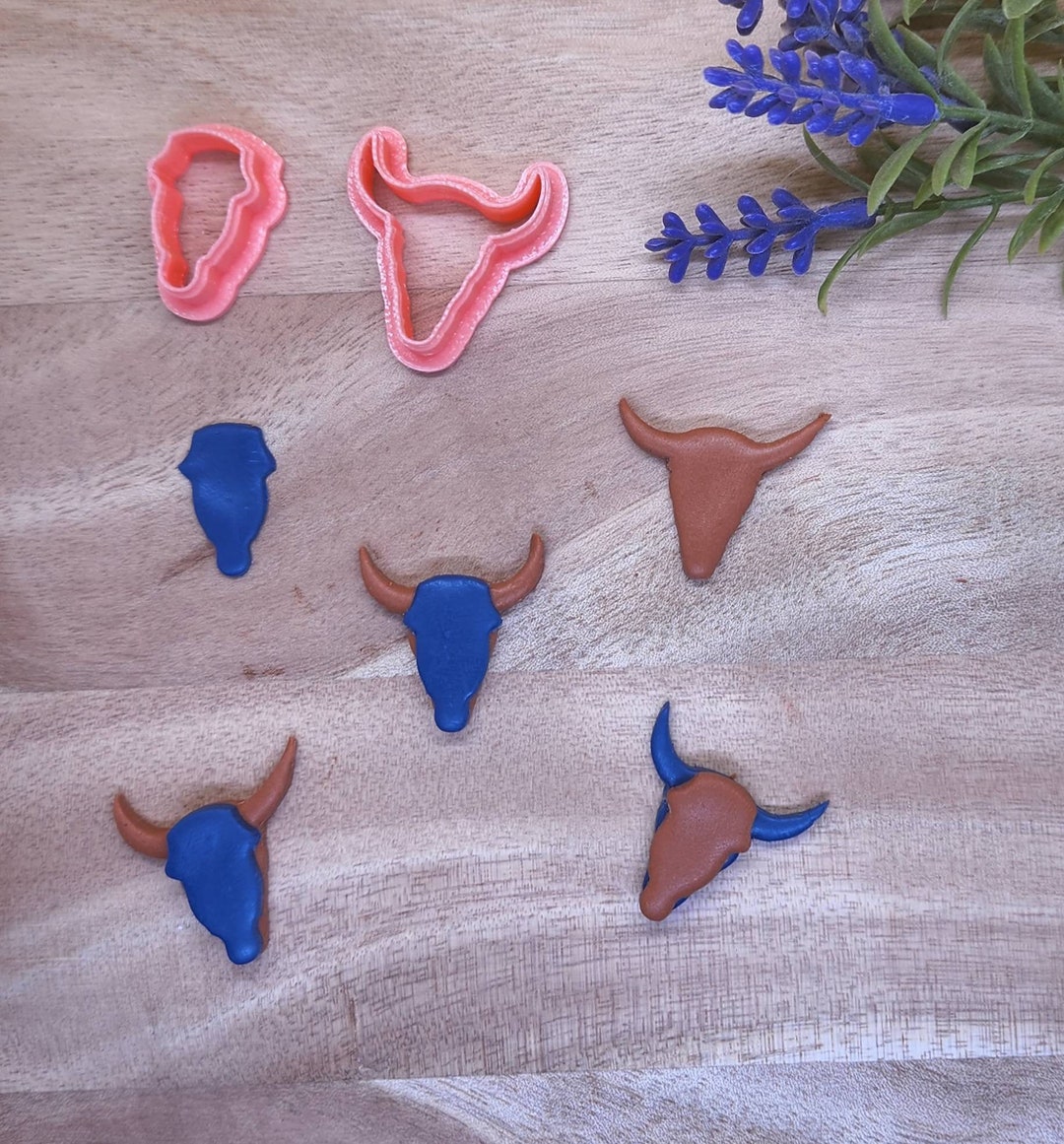 Cow Longhorn, Polymer Clay Cutter Bull Cows Head, Cutters, Cutters for ...