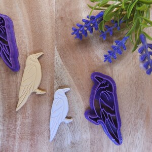 Raven Bird, Polymer Clay Cutter, 3D Printed, Embossed, Stamp - Etsy