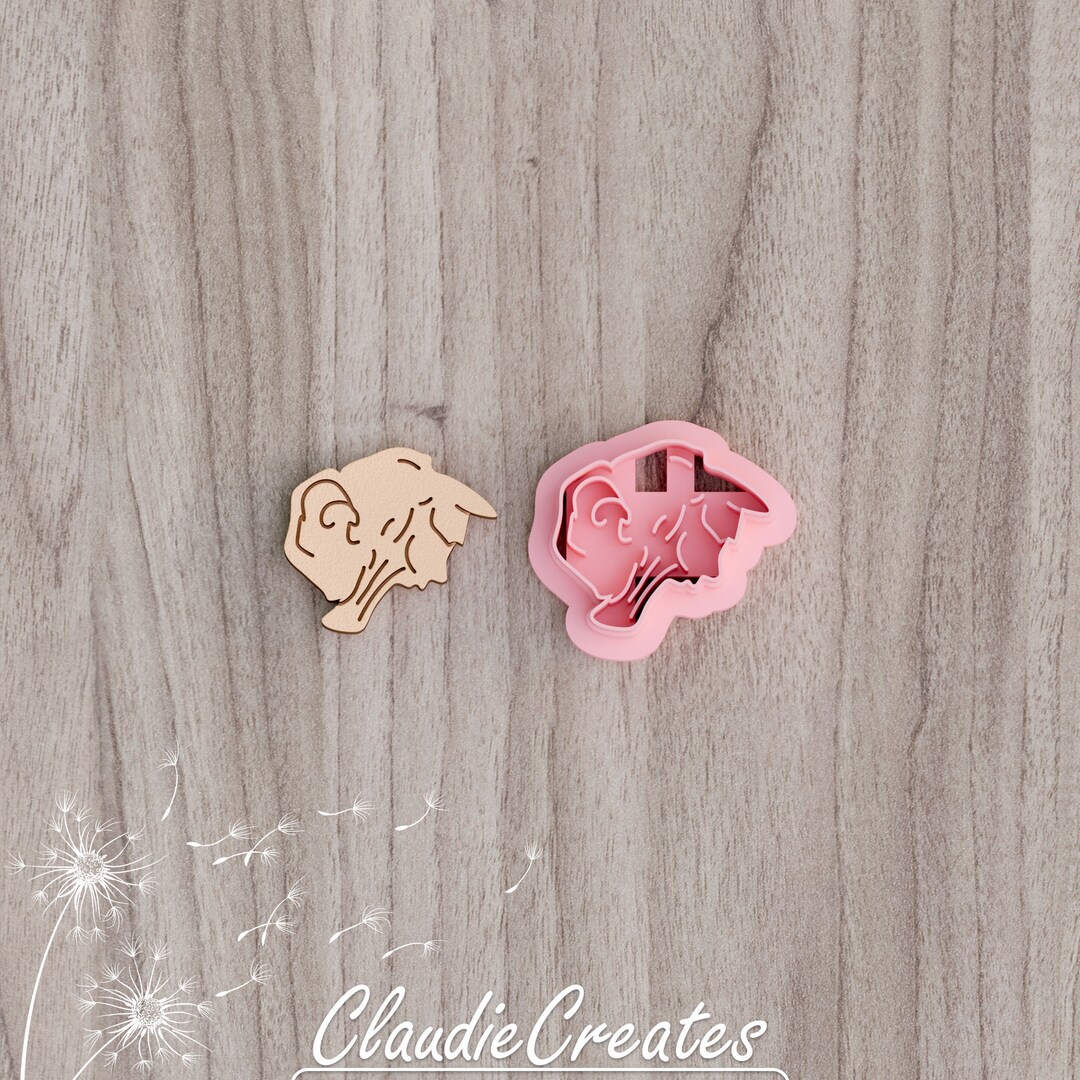 BFG FACE, Polymer Clay Cutter, 3D Printed, Embossed, Stamp - Etsy