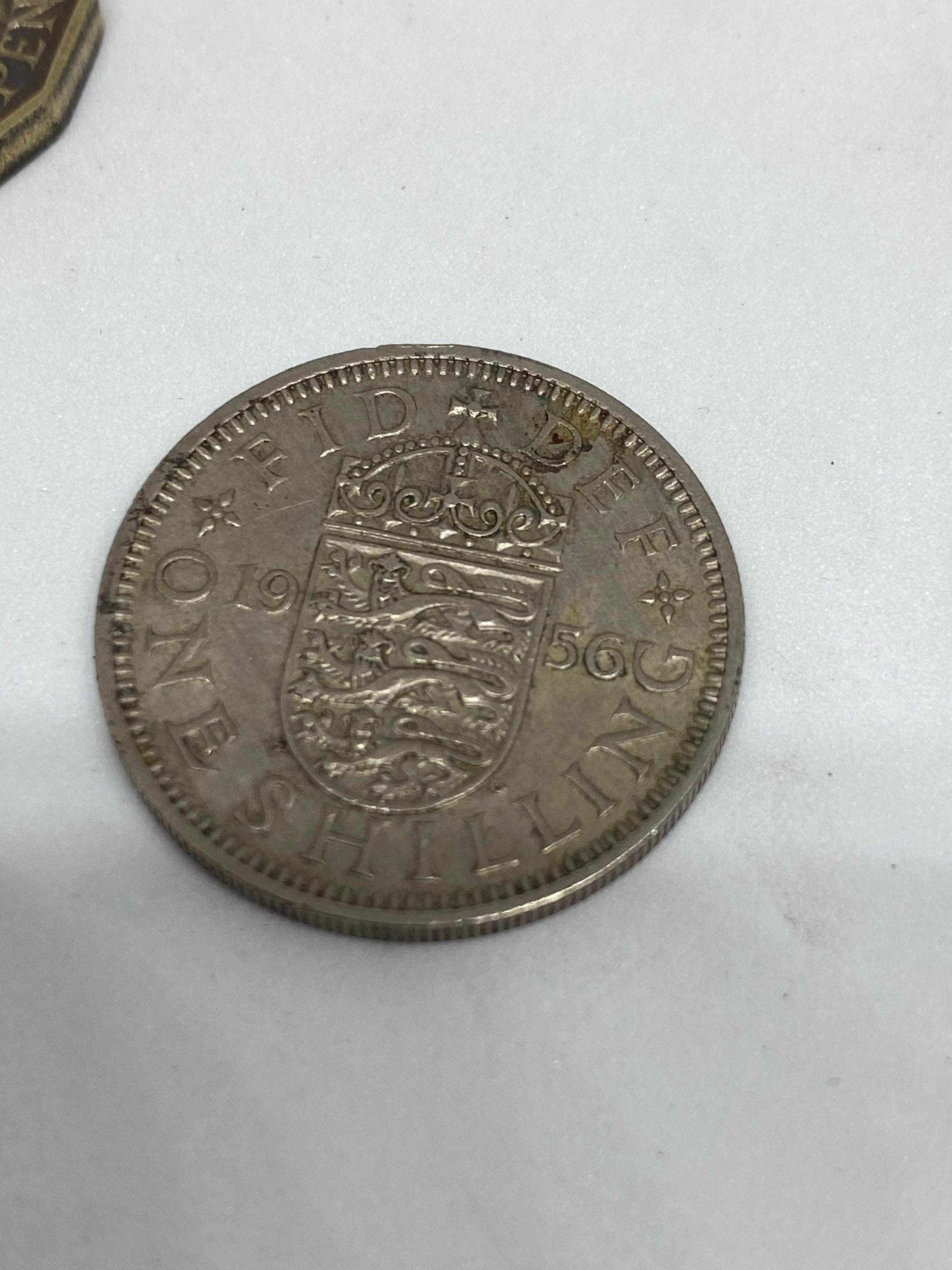1956 Coins Half Crown Two Shillings Half Penny Six Pence One - Etsy