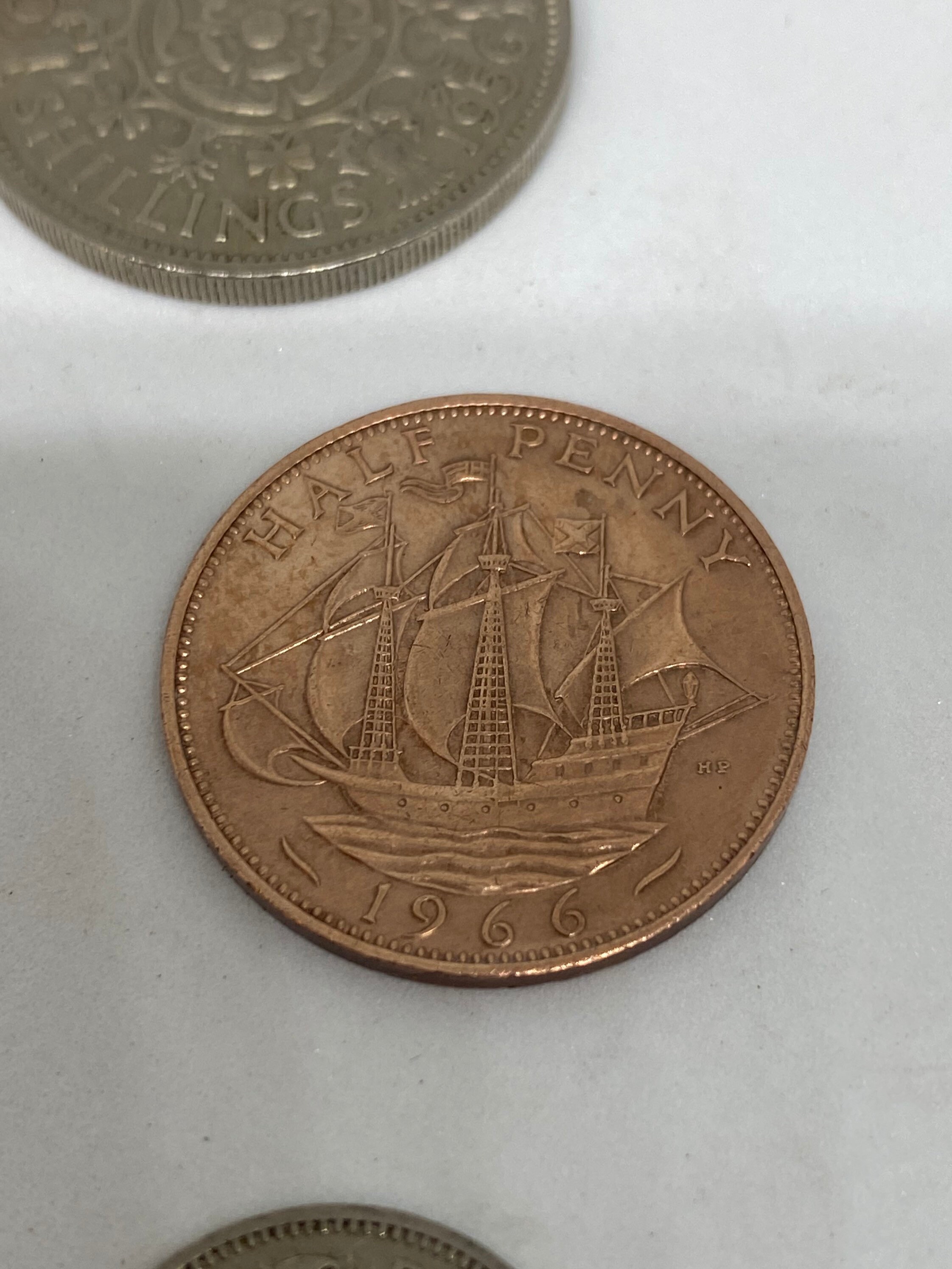 1956 Coins Half Crown Two Shillings Half Penny Six Pence One - Etsy