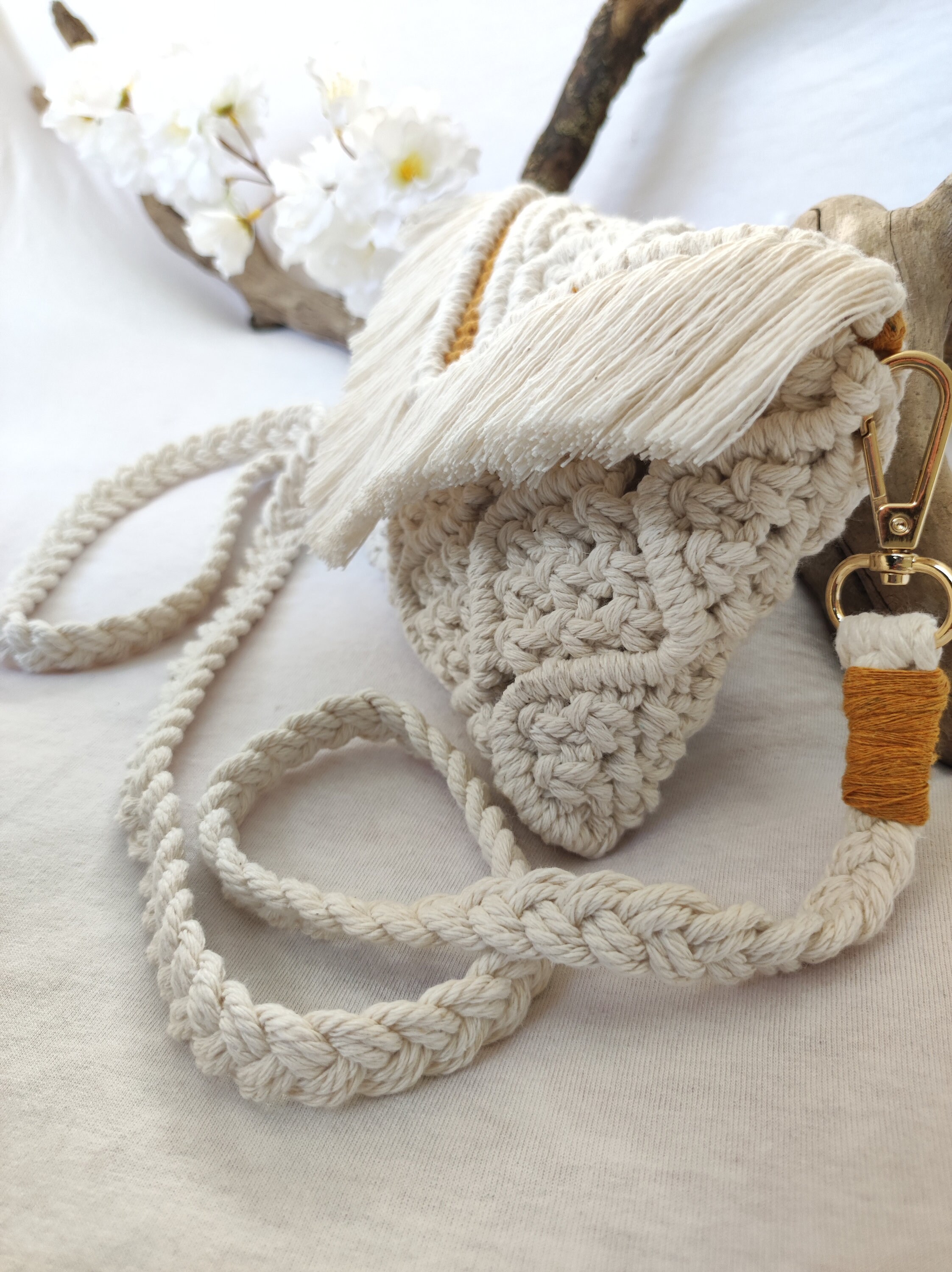Macrame Purse With Handles / Small Clutch Bag / Macrame - Etsy