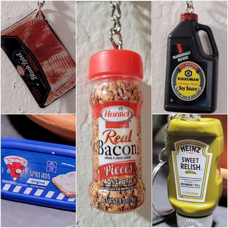 Food Keychain - Etsy