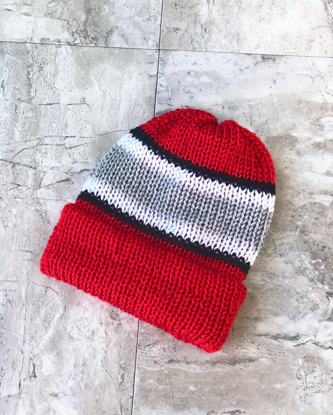 Red Ohio State Buckeyes OSU Beanie Winter Hats - Etsy