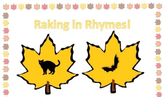 Educational Rhyming Printable Download-raking in Rhymes - Etsy