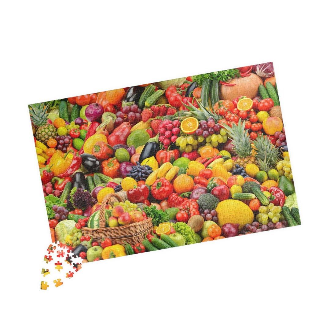 Fresh Fruits and Veggies Jigsaw 1000 Puzzle 1014-piece Puzzle for ...