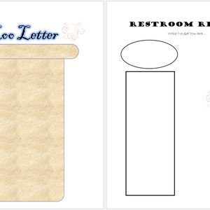 Bathroom Bulletin- Toilet Talk - Printable Newsletter Template - Etsy