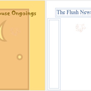 Bathroom Bulletin- Toilet Talk - Printable Newsletter Template - Etsy