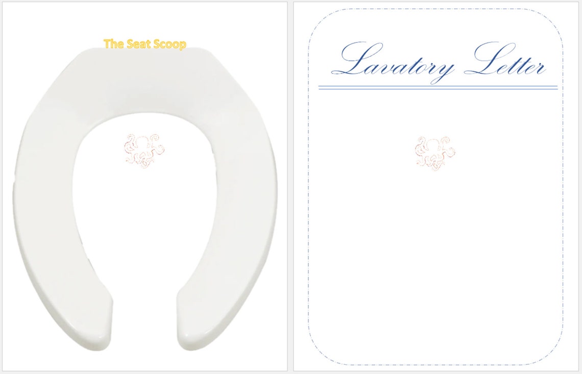 Bathroom Bulletin- Toilet Talk - Printable Newsletter Template - Etsy