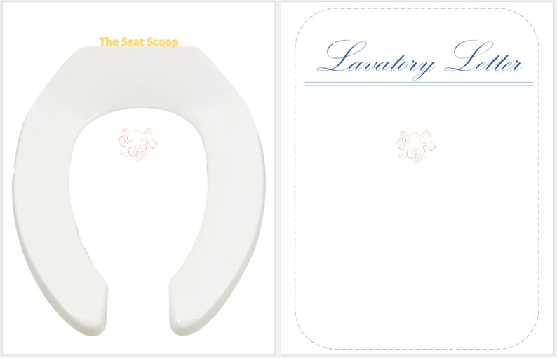 Bathroom Bulletin- Toilet Talk - Printable Newsletter Template - Etsy