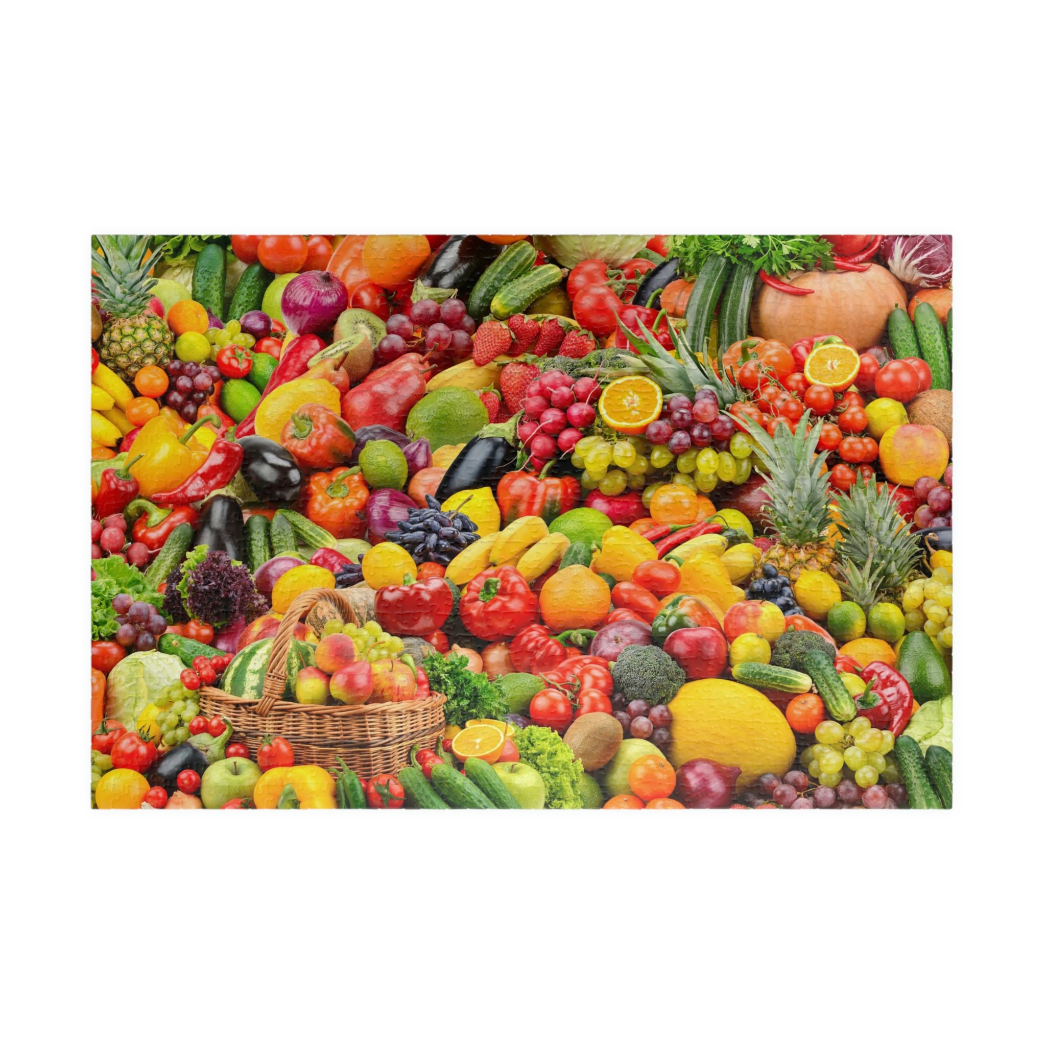 Fresh Fruits and Veggies Jigsaw 1000 Puzzle 1014-piece Puzzle for ...