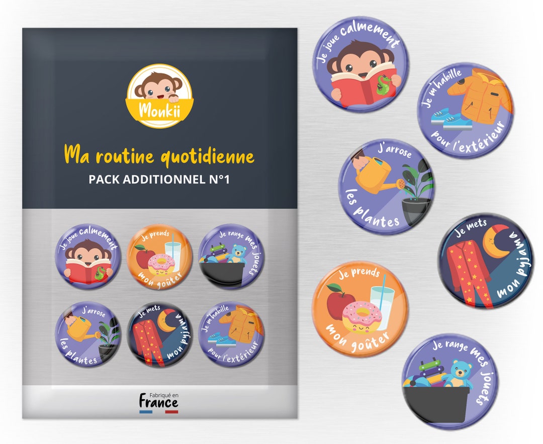 Additional Routine Magnets Pack for "my Daily Routine" Board - Monkii ...