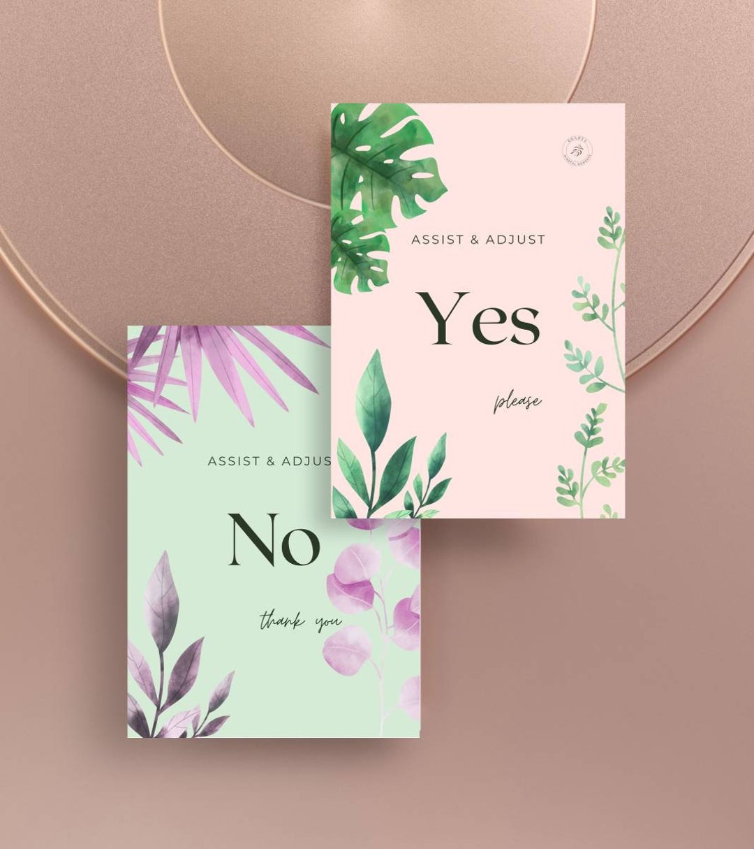 Yoga Adjustment Consent Cards - Instant Download - Etsy