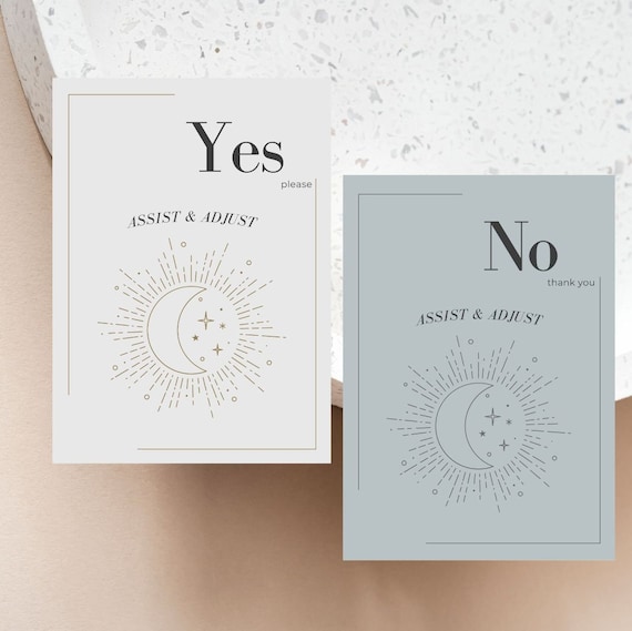 Moon Yoga Consent Cards - Etsy