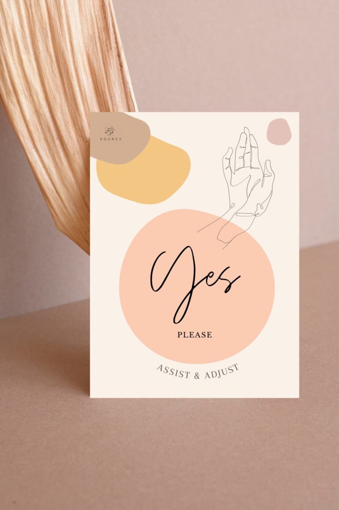 Yoga Adjustment Consent Cards - Instant Download - Etsy