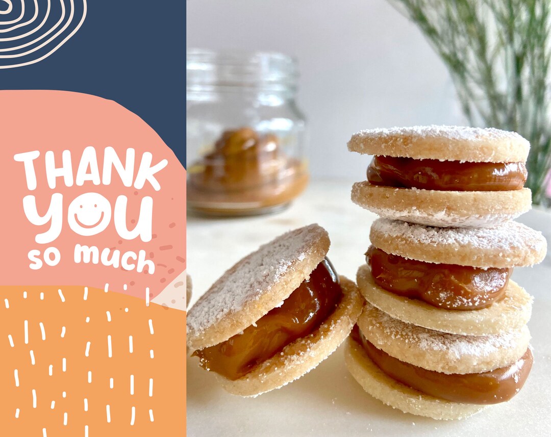 24 Peruvian Alfajores Homemade - Thank You so Much - Etsy