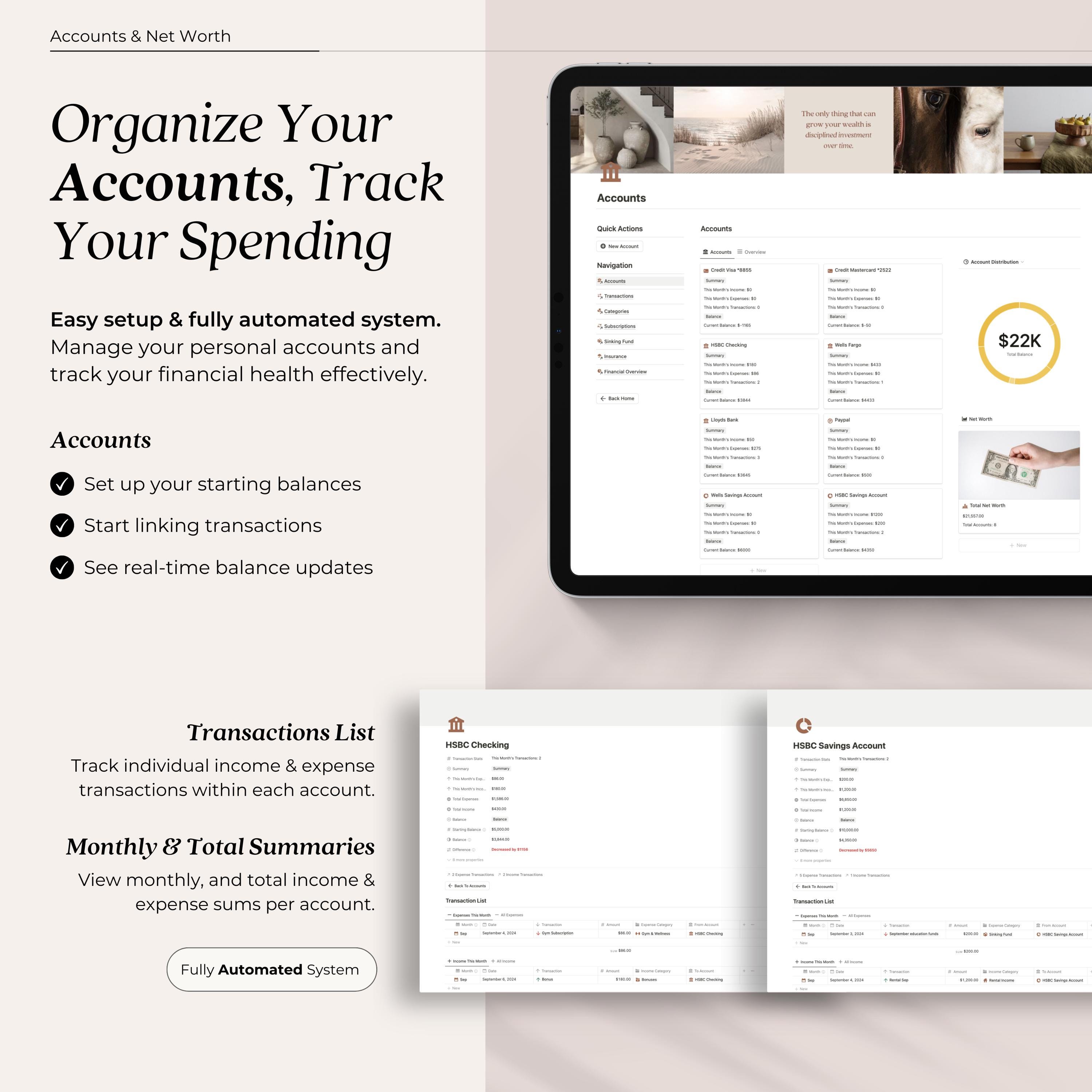 Ultimate Personal Finance Planner Notion Template With Charts Track ...