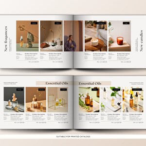 Product Catalog Template: Candle & Fragrance Line Sheet (canva Editable ...