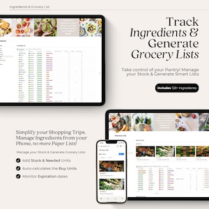 Meal Planner Notion Template | Digital Meal Planner, Recipe Book ...