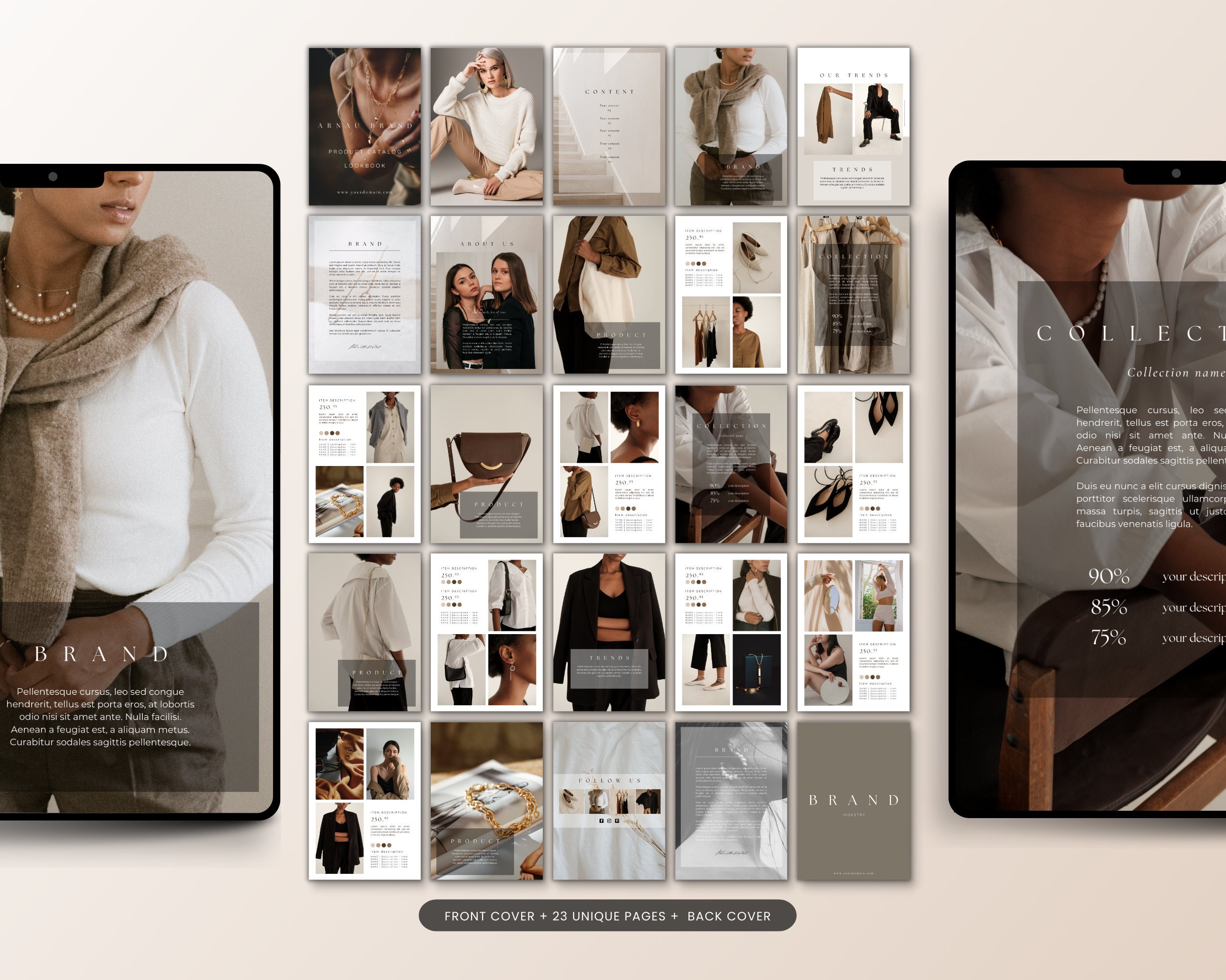 Magazine Lookbook Template for Canva Editable Digital or - Etsy UK