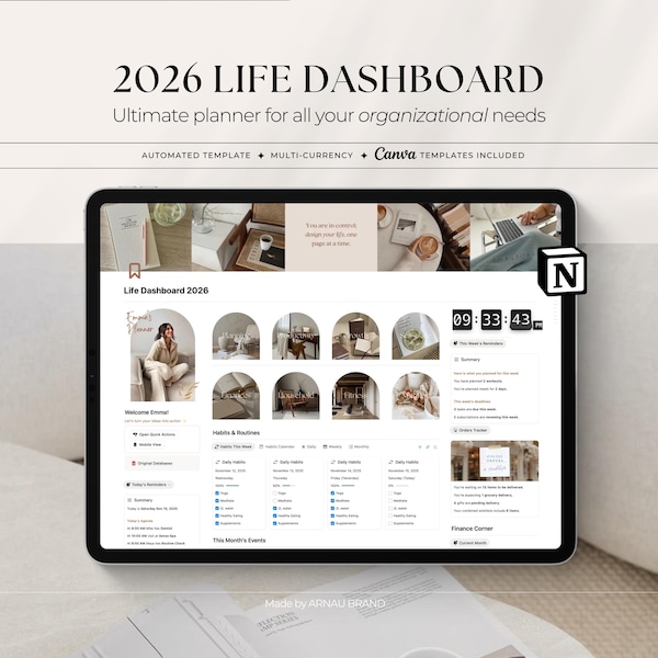 Dashboard 2026 - Etsy