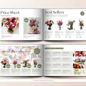 Flower Product Catalog Template: Line Sheet & Pricing Guide (canva ...