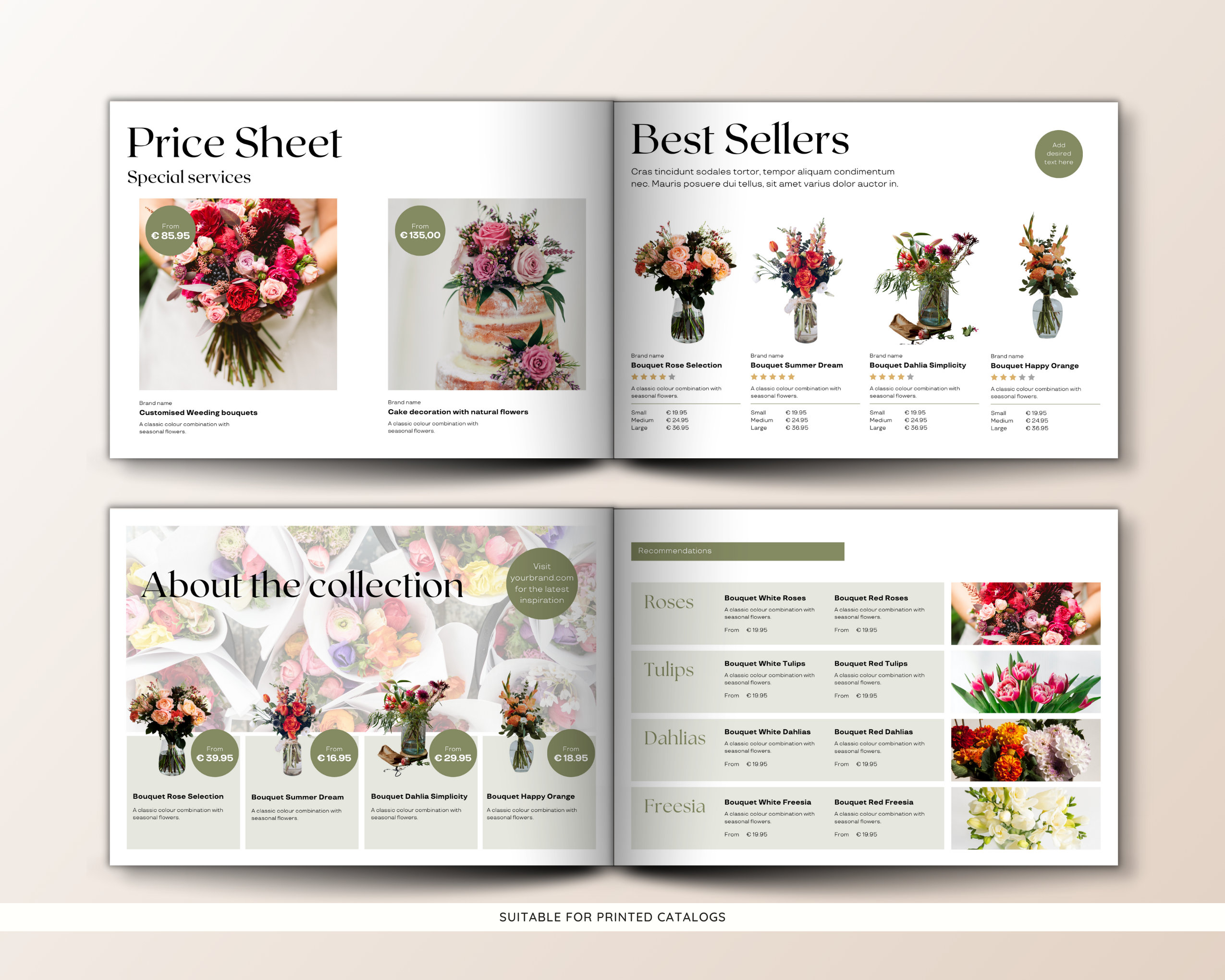 Flower Product Catalog Template: Line Sheet & Pricing Guide (canva ...