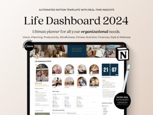 Notion Second Brain, Notion Dashboard, Notion Template 2023, Notion Planner, Notion All in One ...