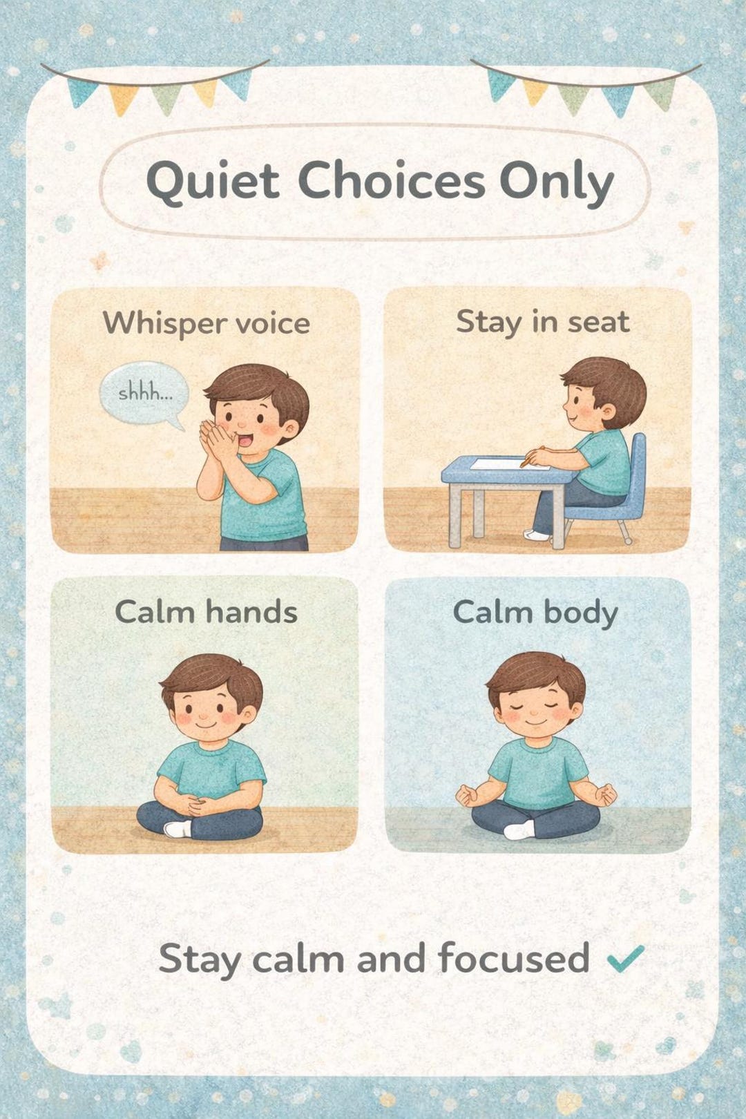 Classroom Visual Aid Poster | Calm Down Corner, Autism SEND (instant ...
