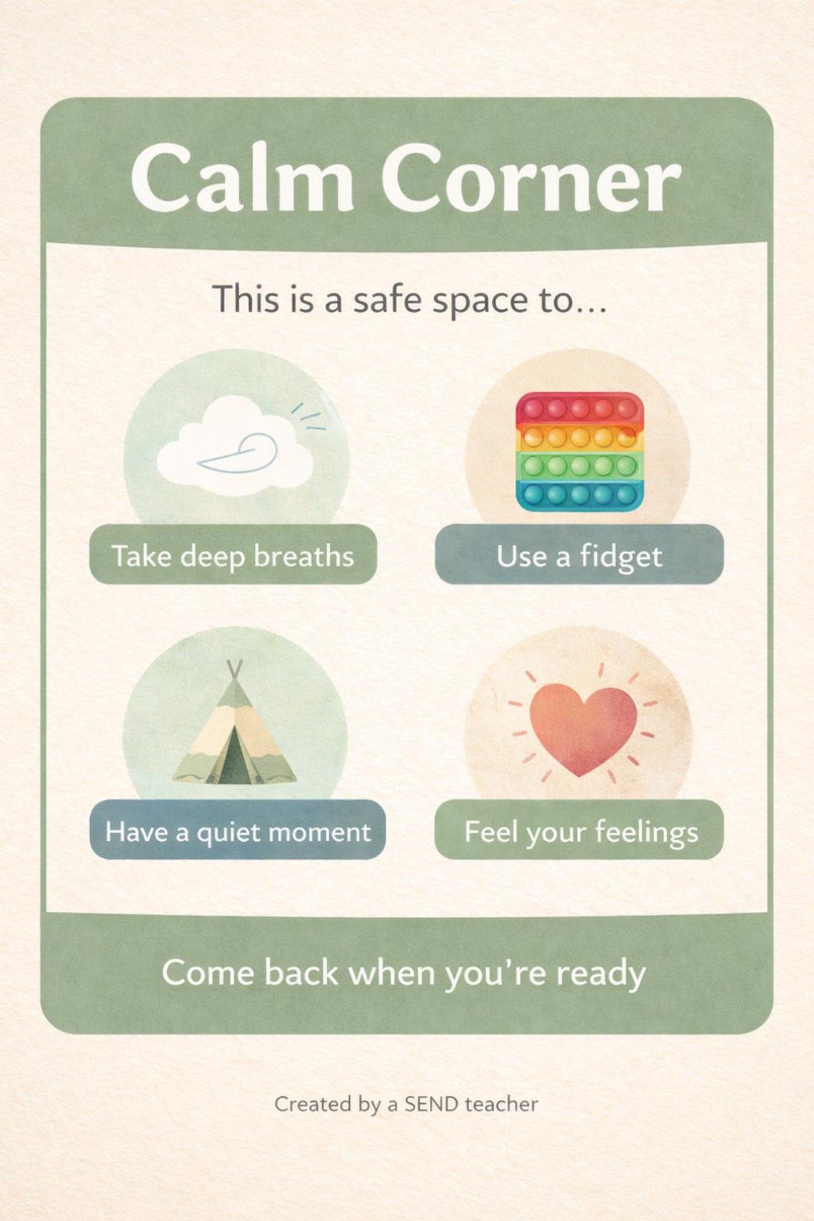 SEND Calm Corner Poster Bundle | Regulation & Emotions Posters | Autism ...