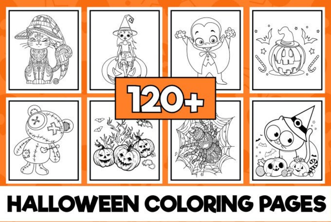 Halloween Kids Coloring Pages for All Ages That Takes Hours and Hours ...