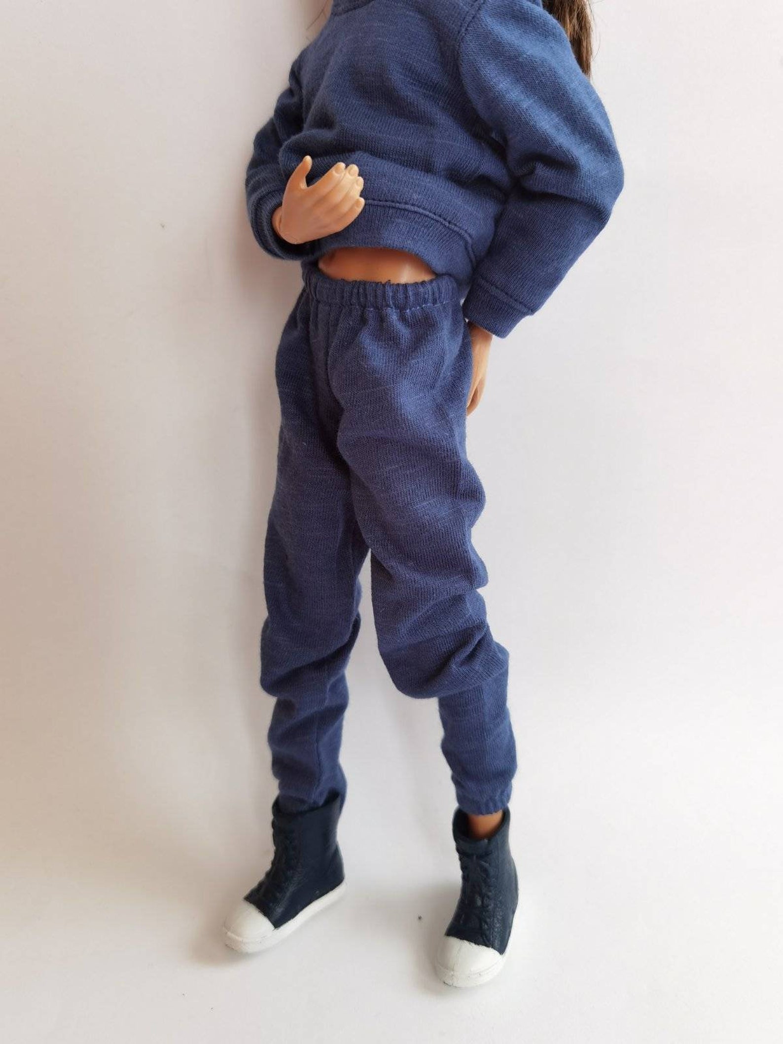 Blue Sporty Hoodie and Joggers for Ken Doll, 12 Inch Male Doll ...