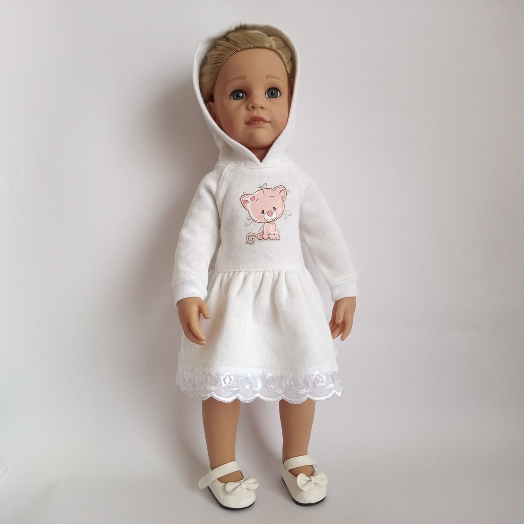 White Dress for 18 Inch/48-50 Cm Doll - Etsy
