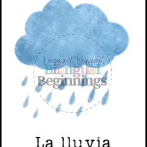 Weather Flashcards in Spanish - Etsy