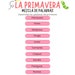 Spring Word Scramble in Spanish - Etsy