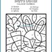 Easter Color by Number Printables (ENGLISH) - Etsy