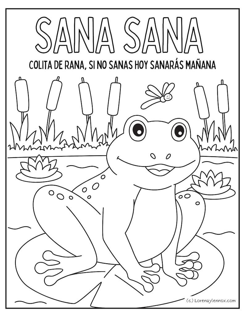 11 Spring Coloring Pages in Spanish - Etsy