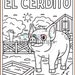 Farm Animal Coloring Pages in Spanish - Set of 10 - Etsy