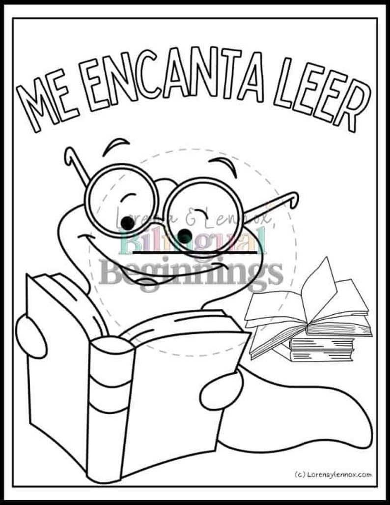 Back to School Coloring Pages in Spanish - Etsy