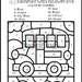 Transportation-themed Color by Number Printables - Engaging Educational ...