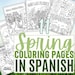 11 Spring Coloring Pages in Spanish - Etsy